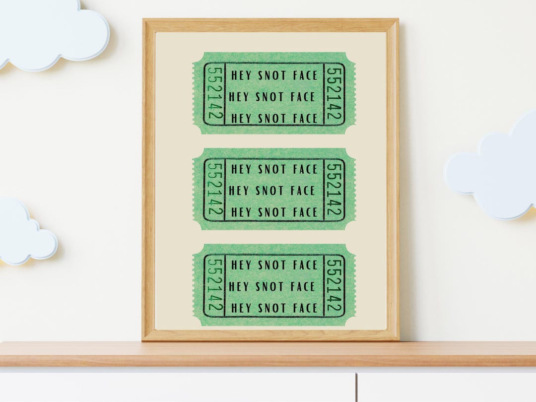 Drop Dead Fred, Movie Buff, Digital Print, Playroom, Gift for Movie ...