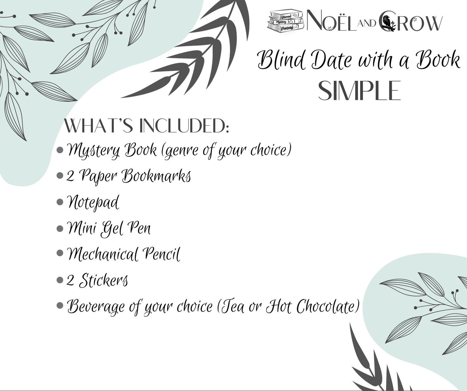 Blind Date With a Book Simple Bundle Pick Your Genre Mystery Book Gift ...