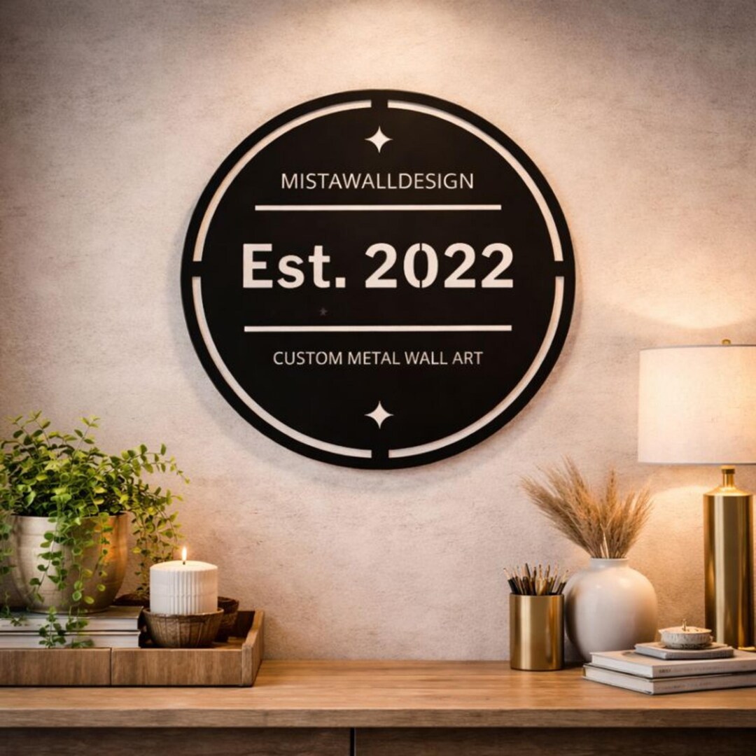 Custom Metal Logo Sign, Personalized Business, Home Decor, Your Design ...