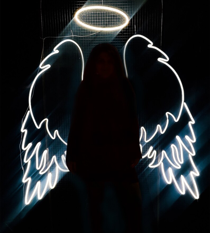 Led Angel Wings Custom Neon Sign Angel Wing Led Light - Etsy