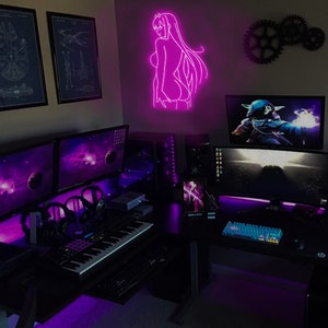Zero Two Anime Neon Sign Led Light Cute Kawai Girls, Neon Sign Bedroom ...
