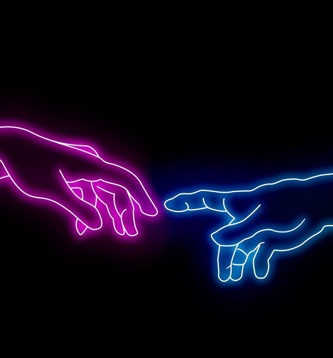 Hand of God Neon Sign, Custom Neon Sign, Neon Sign for Wedding Bedroom ...