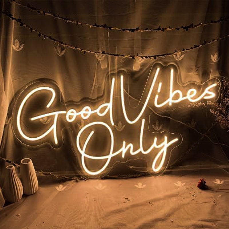 Good Vibes Neon Sign - Etsy