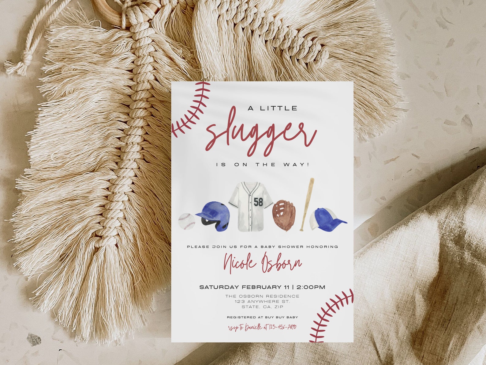 Baseball Baby Shower Baseball Invitation Baseball Baby - Etsy