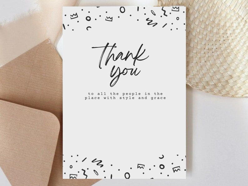 Notorious One Birthday Thank You Card Template, Notorious One Decor ...