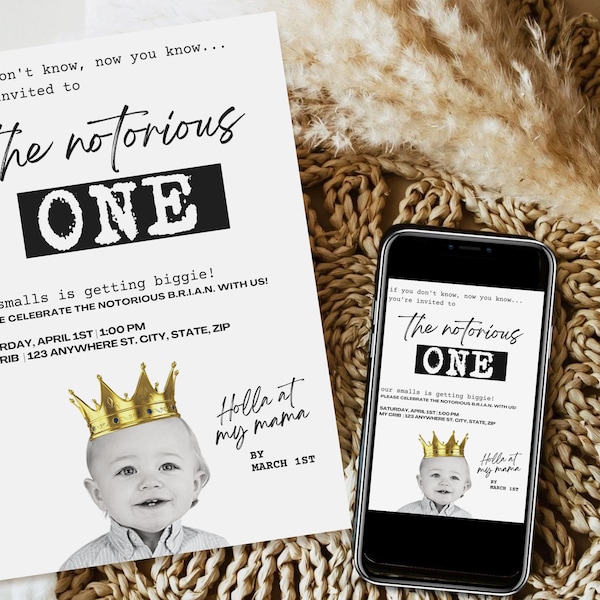 The Notorious One Birthday - Etsy
