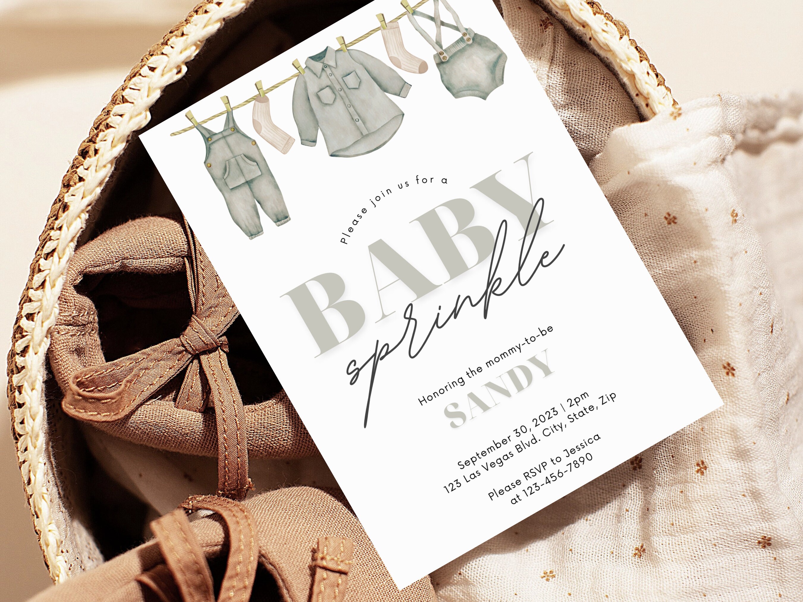 Baby Shower Evite, Baby Boy Sprinkle Invitation, Baby Sprinkle ...