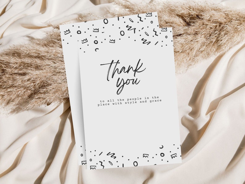 Notorious One Birthday Thank You Card Template, Notorious One Decor ...