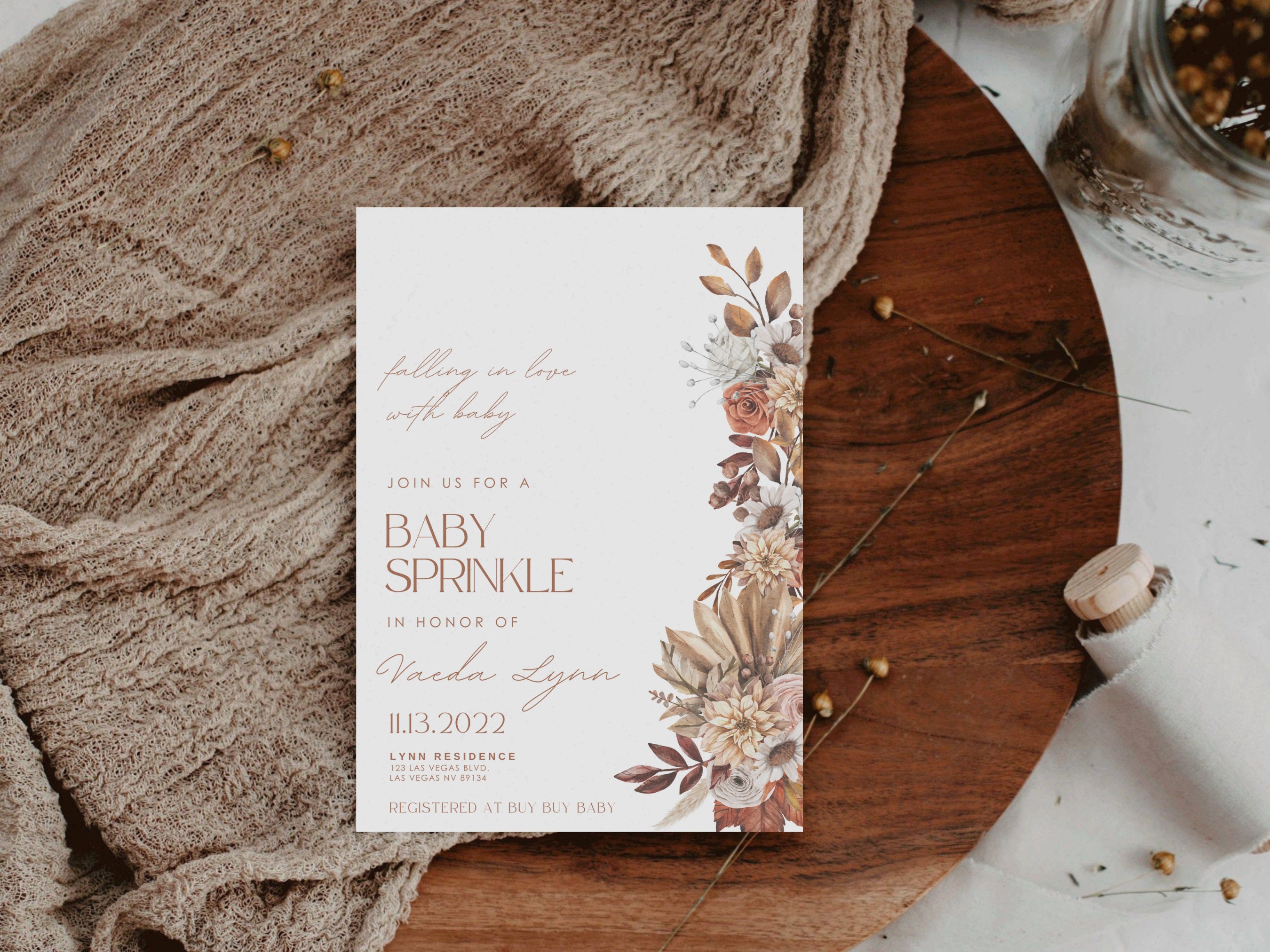 Fall Baby Sprinkle Baby Sprinkle Invitation Fall Baby Sprinkle ...