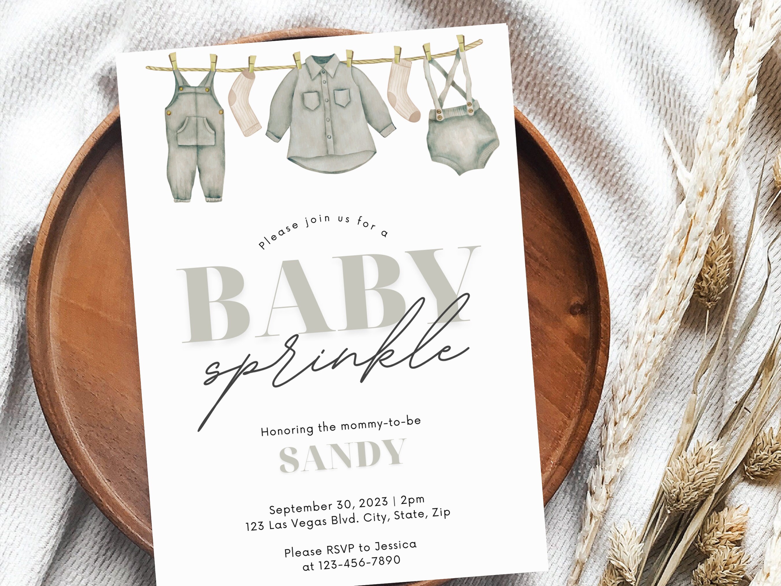 Baby Shower Evite, Baby Boy Sprinkle Invitation, Baby Sprinkle ...