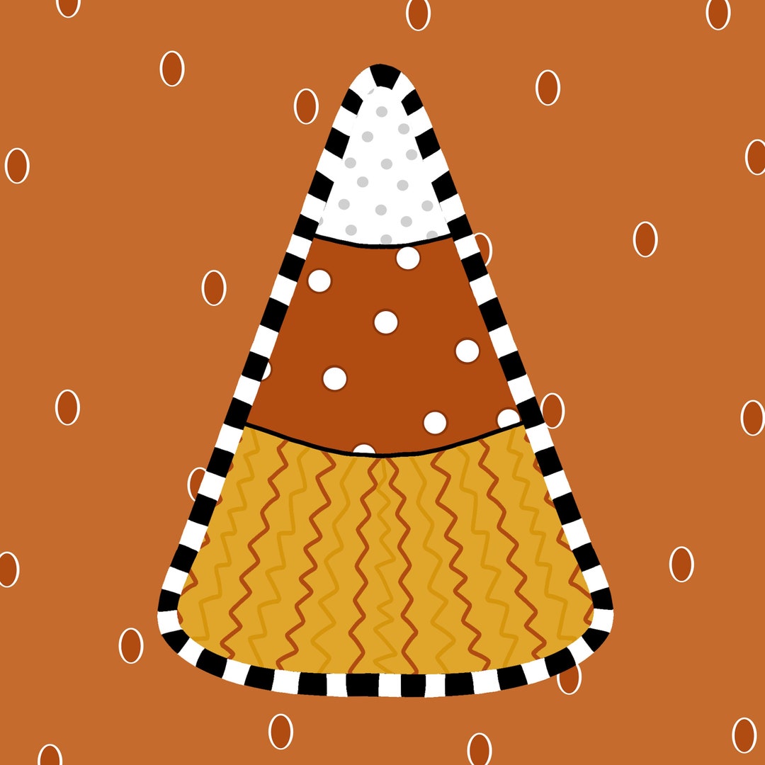 Halloween Candy Corn Art Digital Downloadable File, Halloween Themed ...