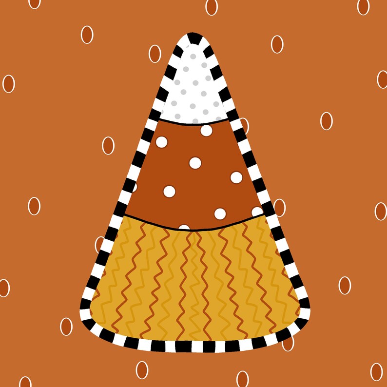 Halloween Candy Corn Art Digital Downloadable File, Halloween Themed ...