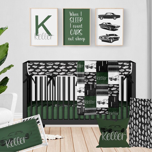 Cars Crib Set - Etsy
