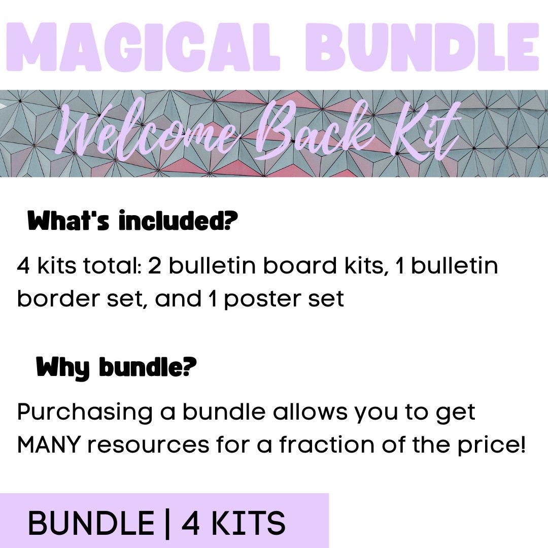 Magical Classroom Decor Bundle Bulletin Board Back to School - Etsy
