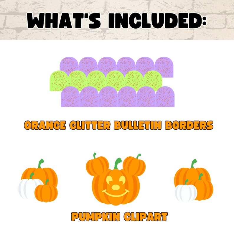 Halloween Bulletin Board Kit | Bibbidi Bobbidi Boo Pumpkins (digital ...