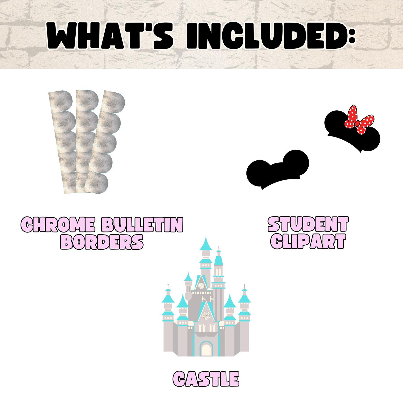 Magical Classroom Bulletin Board Kit | Mouse Ears Decor (digital ...