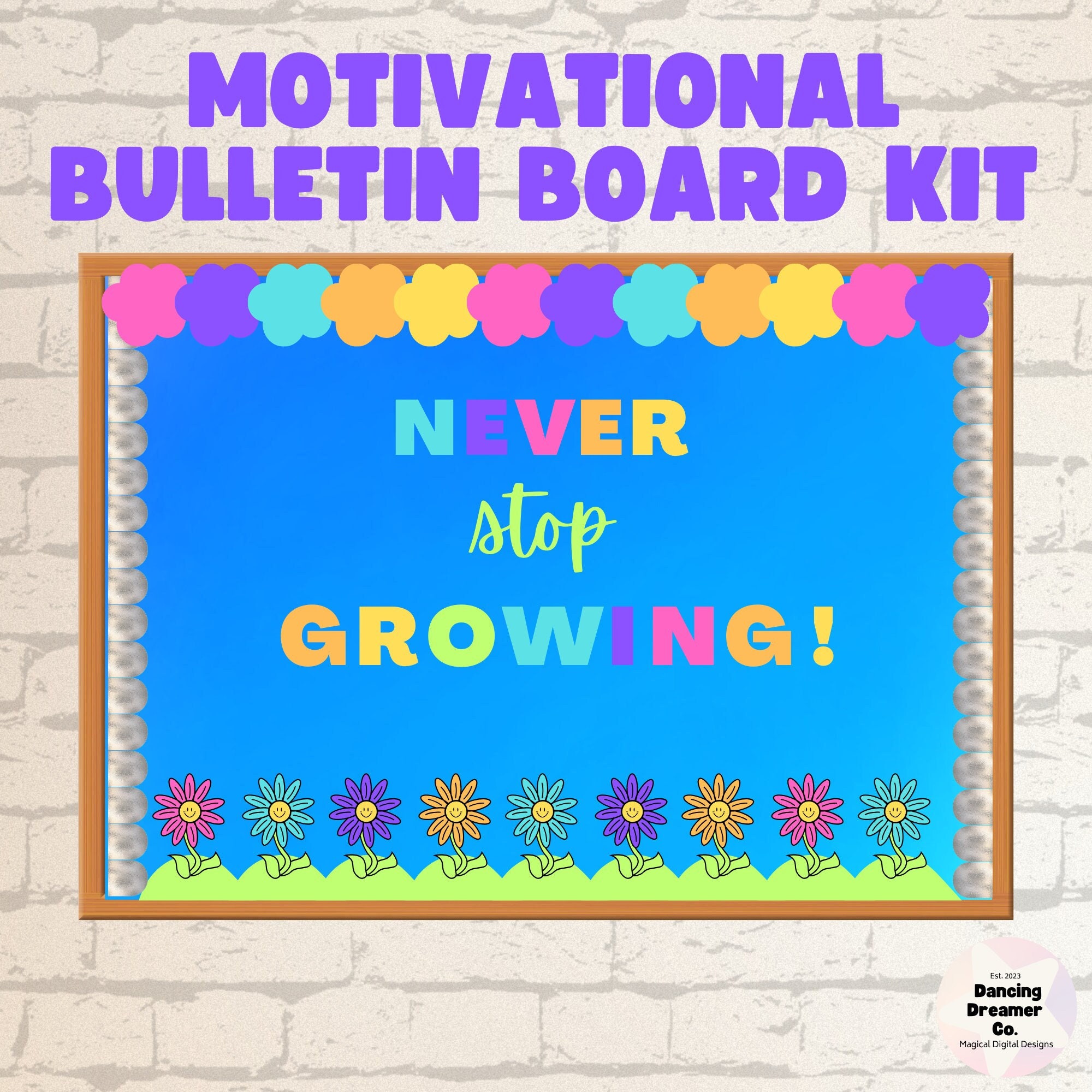 Motivational Bulletin Board Kit Bulletin Board Kit Bulletin Board Decor ...