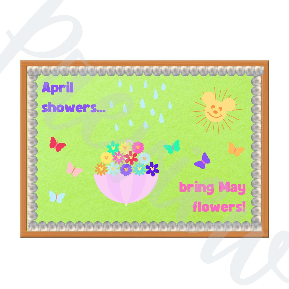 Magical Spring Bulletin Board | Spring Bulletin Board Kit | April ...