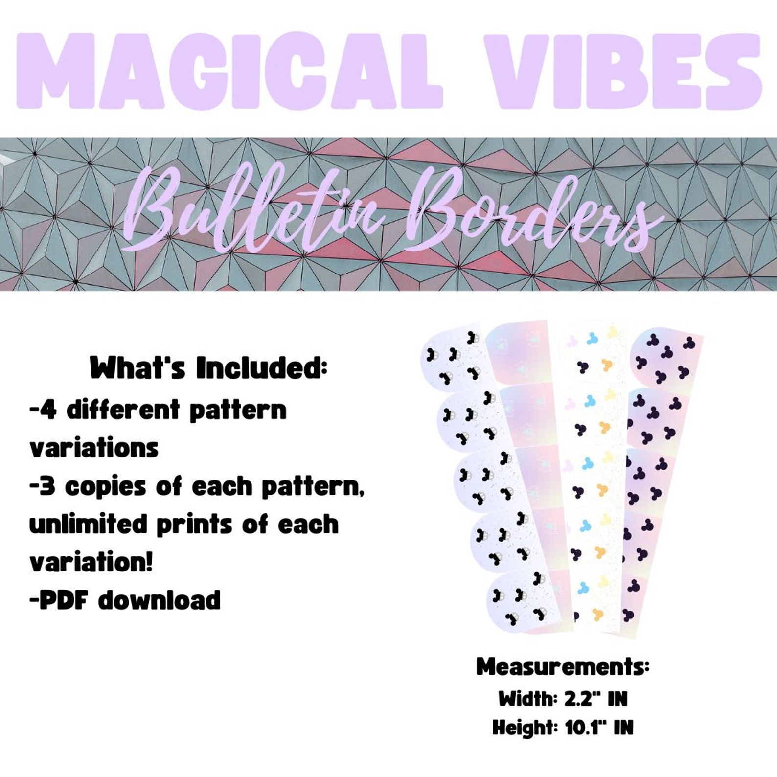 Magical Bulletin Board Border | Elementary Classroom Decor (PDF ...