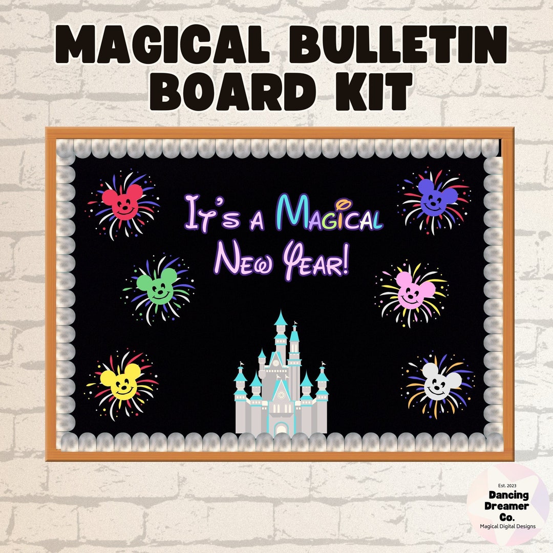 Magical New Years Bulletin Board Kit | Bulletin Boards | Winter ...