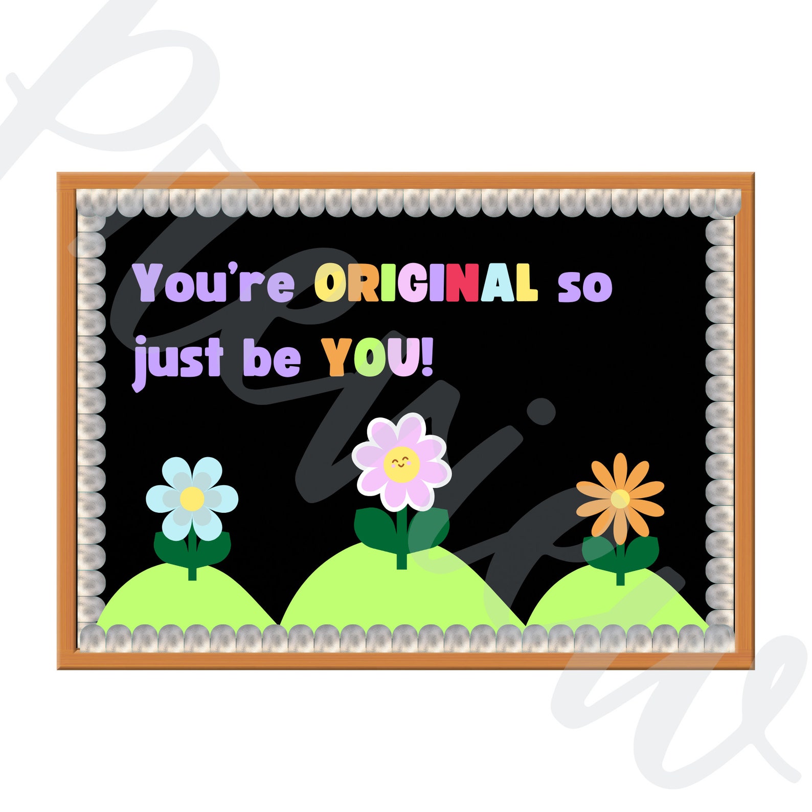 Motivational Bulletin Board Kit | Spring Board | Bulletin Board Decor ...