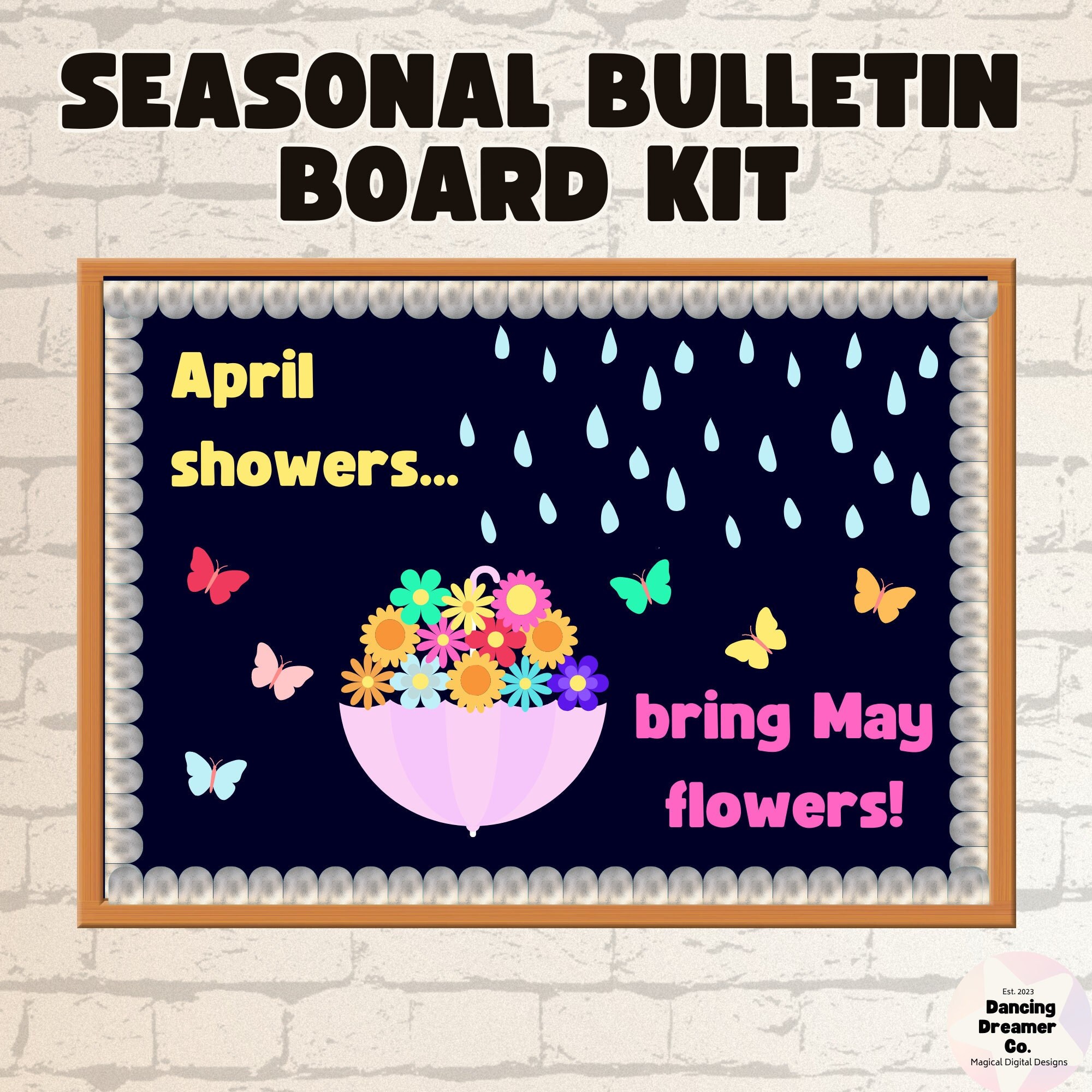 Spring Bulletin Board Kit | Spring Bulletin Board | Spring Bulletin ...