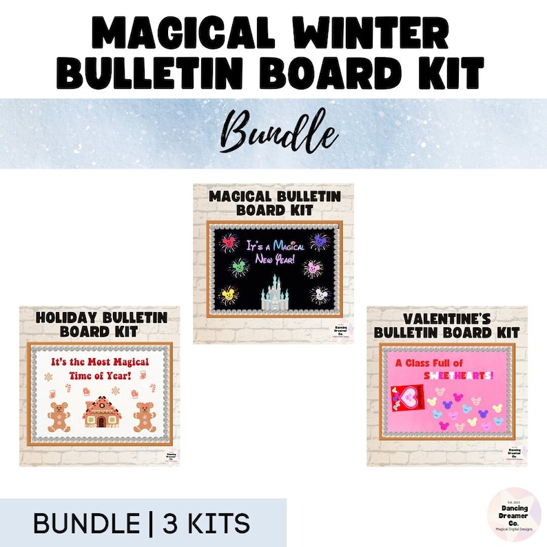 Magical Winter Bulletin Board Kit Bundle | Bulletin Board | Winter ...