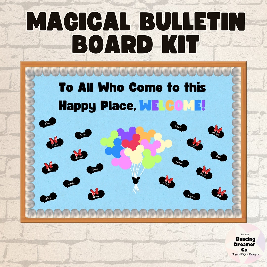 Magical Classroom Bulletin Board Kit | Mouse Ears Decor (digital ...
