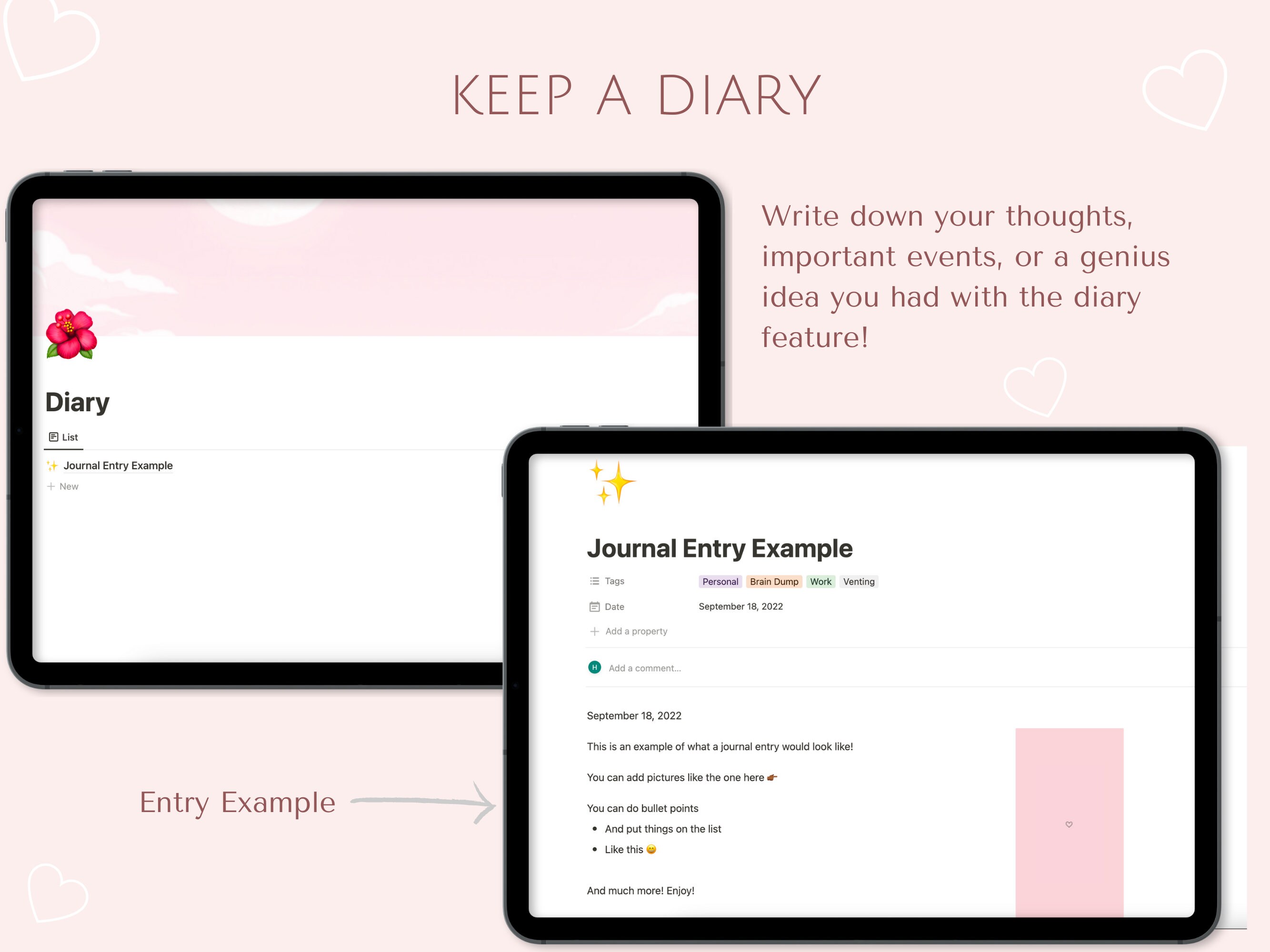 Soft Pink Cute Kawaii Aesthetic Notion Dashboard Template Includes ...