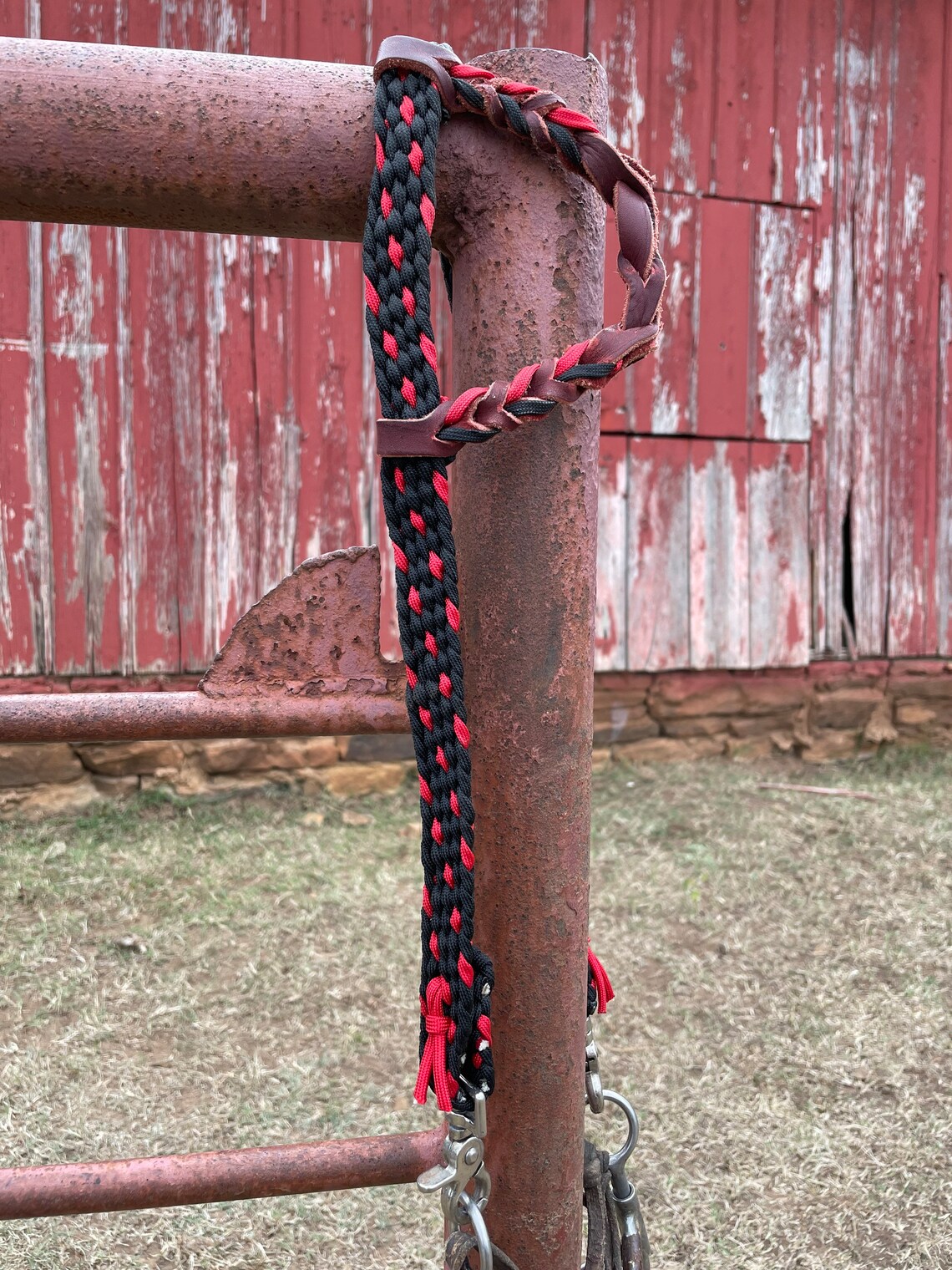 Paracord and Leather One Ear Horse Bridle - Etsy