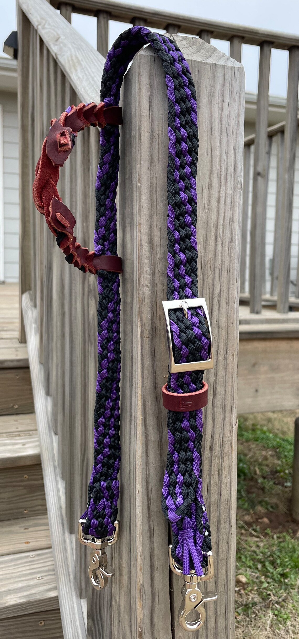 Paracord and Leather One Ear Horse Bridle - Etsy