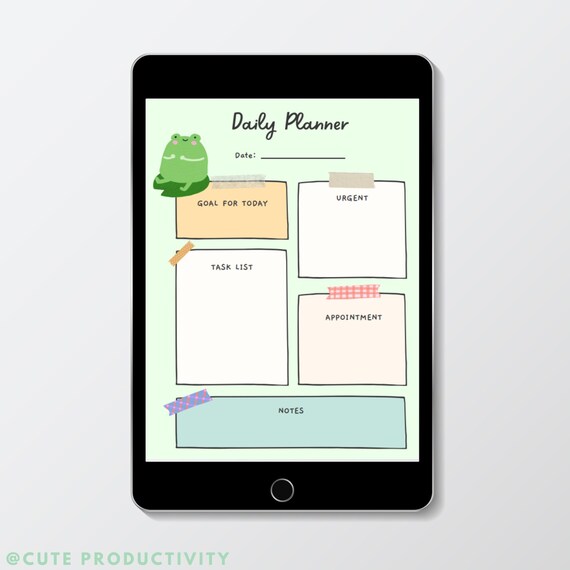 Froggy Productivity Pack 3 To-do Lists and 3 Daily Planners - Etsy