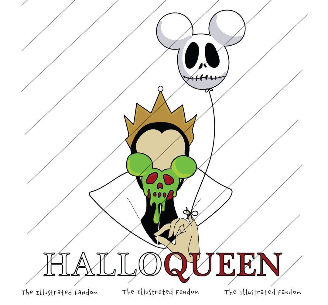 Halloween Evil Queen Halloqueen PNG Transparent - Etsy