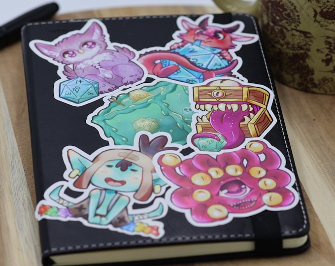 Dungeons and Dragons Stickers ( 6-pcs) | Dnd Stickers | Tabletop ...