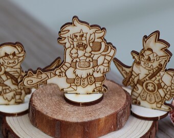 Bandit Miniature set of 6 Dungeons and Dragons Dnd Pathfinder TTRPG 2D ...