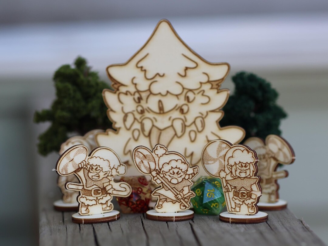 Mimic Tree and Christmas Elves set of 7 Dungeons and Dragons Dnd ...