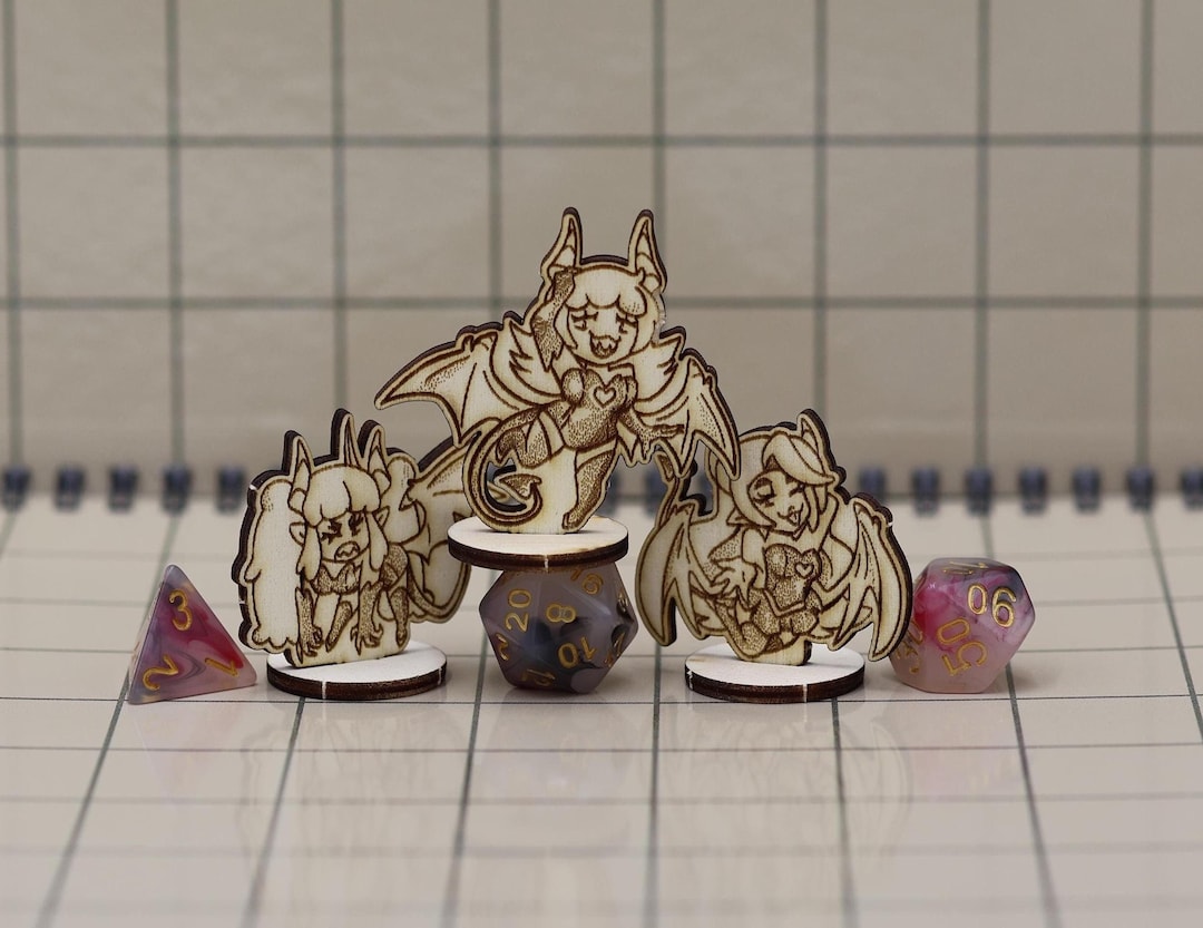 Succubus Miniature (set of 6) | Dungeons and Dragons | Dnd | Lesser ...