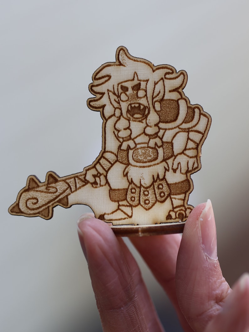 Orc Miniature (set of 6): Dungeons and Dragons TTRPG Standees - Etsy