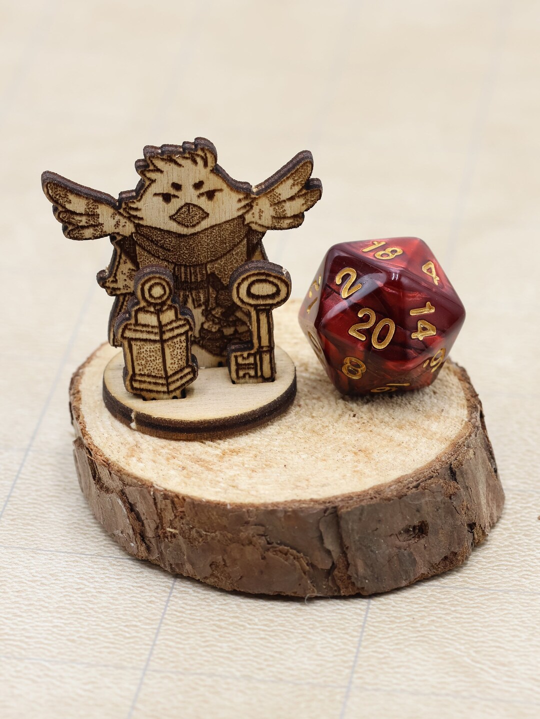 Aarakocra Miniature Dungeons and Dragons Pathfinder TTRPG 2D Lasercut ...