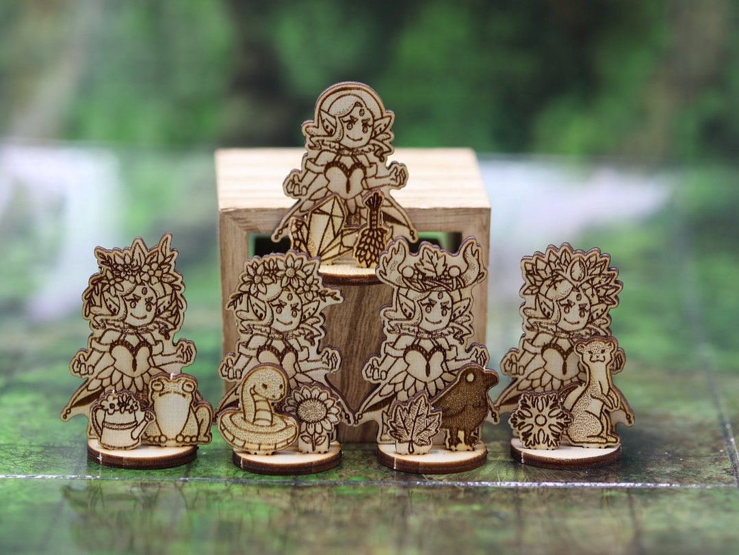 Eladrin Warlock Miniatures (set of 5) | Spring | Summer | Autumn ...