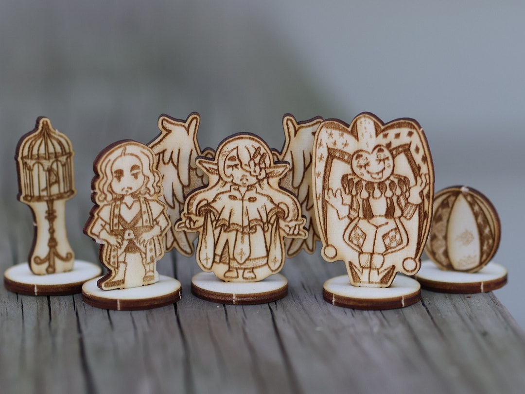 Priestess, Noble, Jester Npcs Miniatures: TTRPG Dnd NPC Standees ...