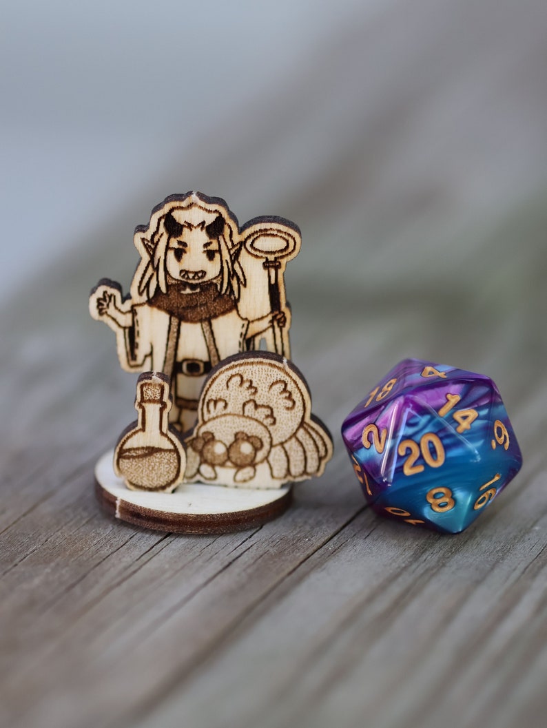 Warlock Tiefling Miniature Dungeons and Dragons Pathfinder - Etsy