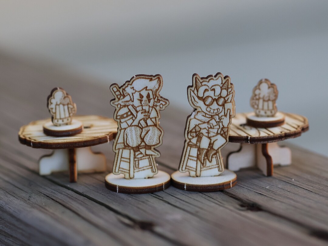 Tavern Card Player Npcs : TTRPG Dnd and Pathfinder Game Master Standees ...