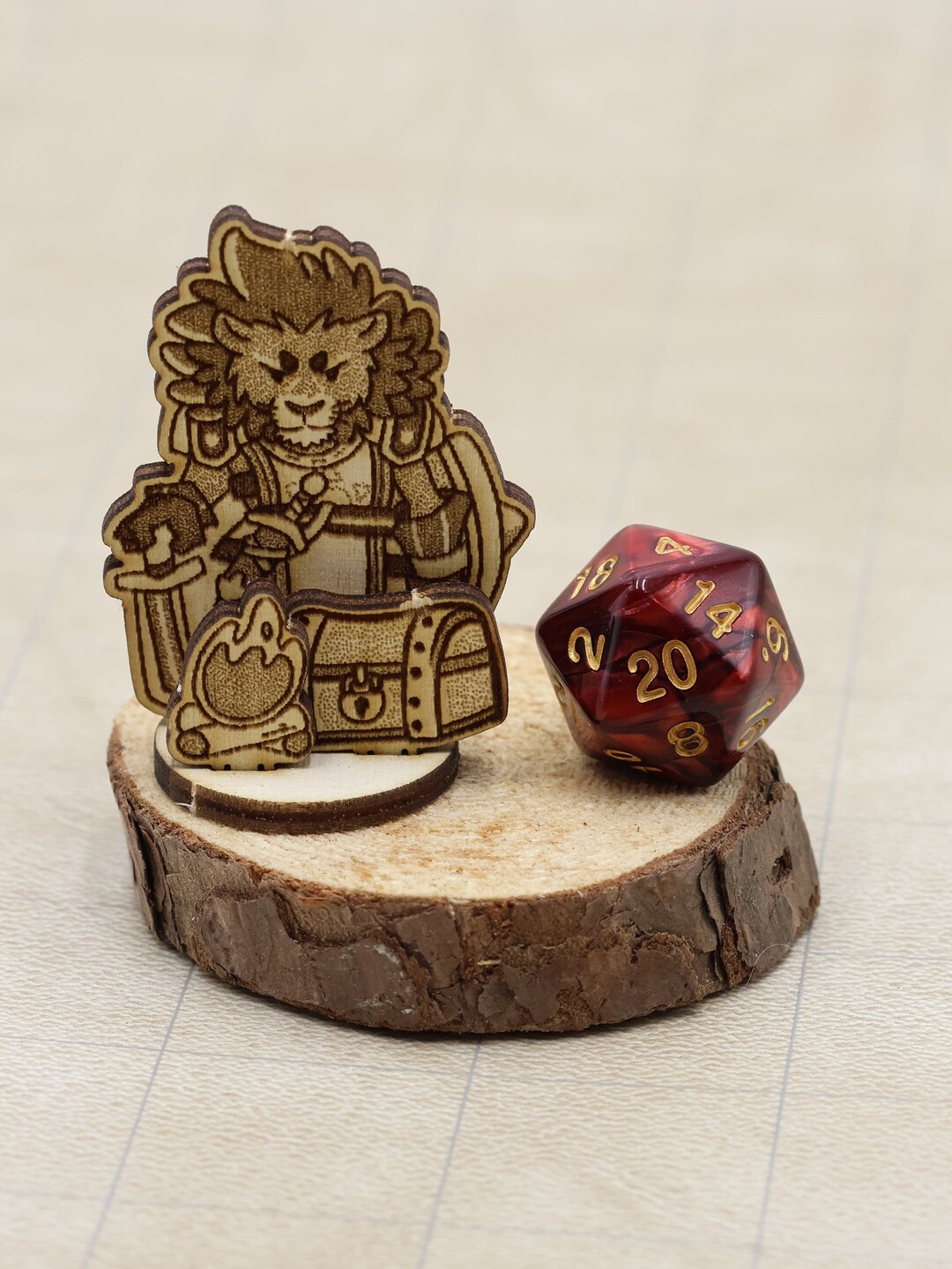 Leonin Paladin Miniature | Dungeons and Dragons | Pathfinder | TTRPG ...