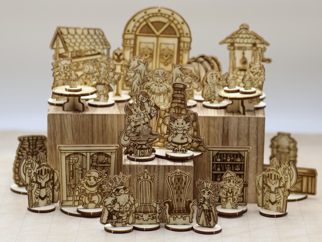 NPC Starter Set (51 Pieces): TTRPG Dnd Gamemaster Townsfolk, Tavern ...