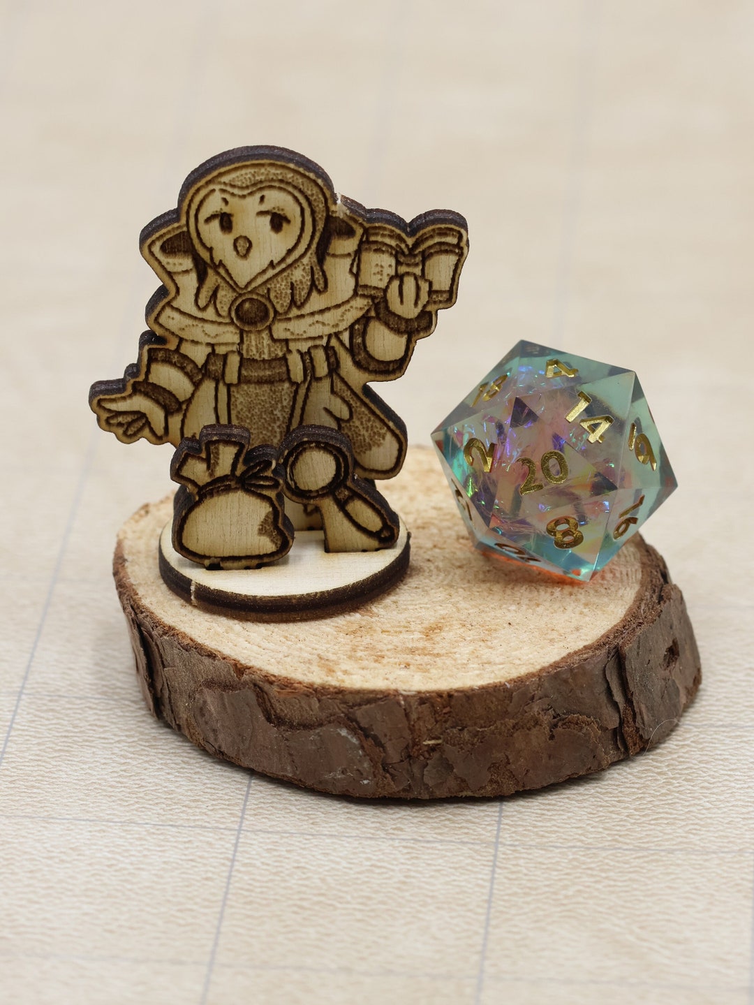 Owlin Wizard Miniature | Dungeons and Dragons | Pathfinder | TTRPG | 2D ...