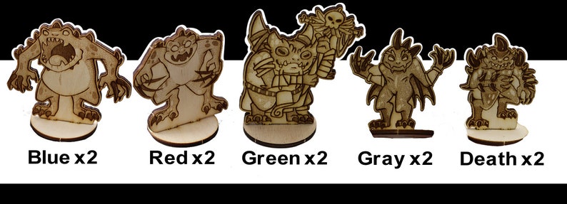 Slaad Miniatures set of 10 Dungeons and Dragons Dnd - Etsy