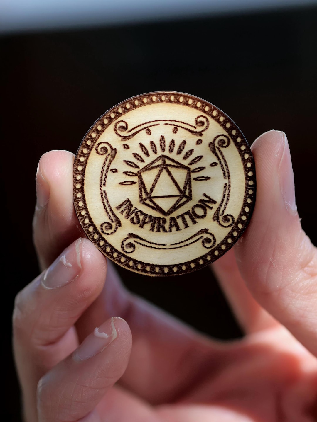 Inspiration Tokens ( Set of 6): Wooden Dnd TTRPG, Game Master Gift - Etsy