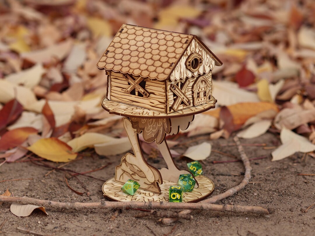 Baba Yaga Witch House Miniature: Dnd Tabletop Terrain Build Kit - Etsy