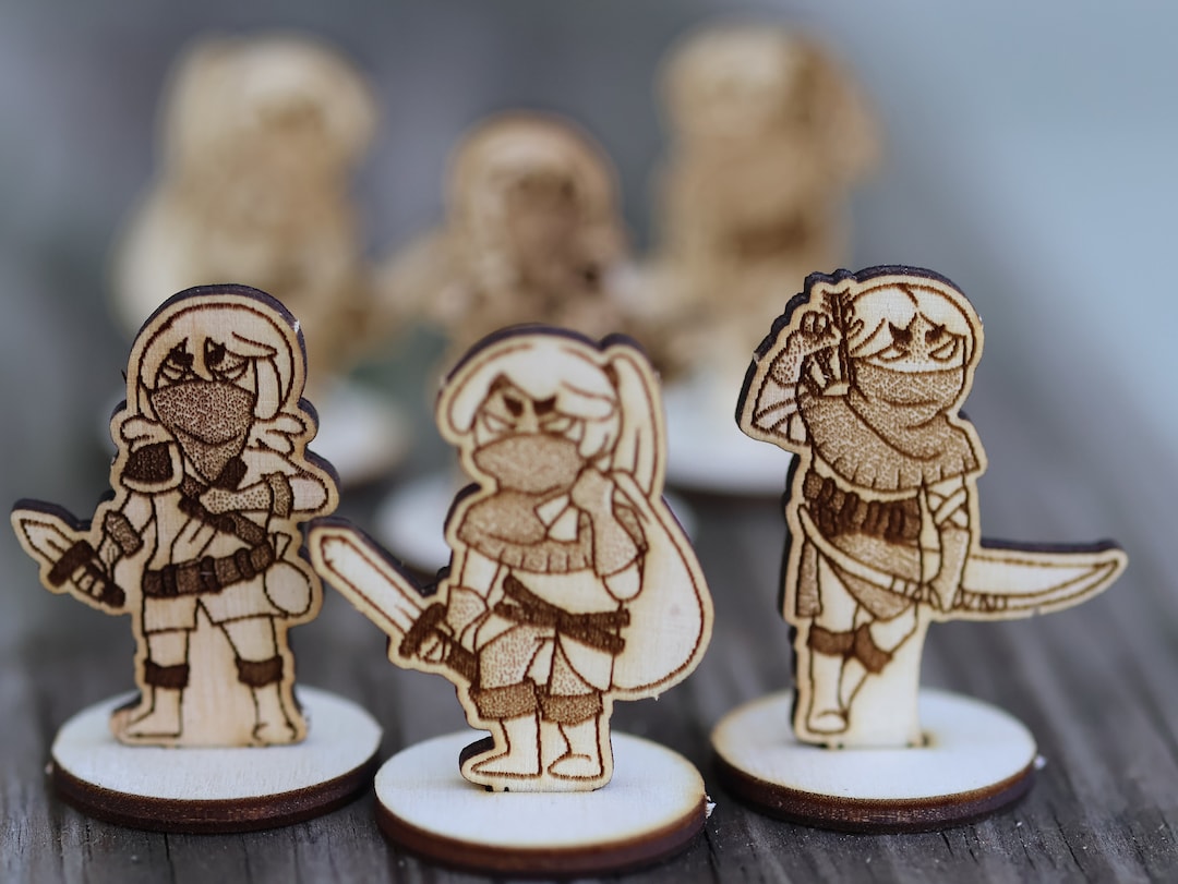 Bandit Miniature Set (6): 2D TTRPG Standees for Dnd Pathfinder2e - Etsy